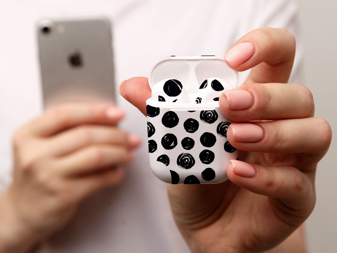 Black Circular Spots , Skin for Airpods Premium 3M Vinyl for Airpods ...