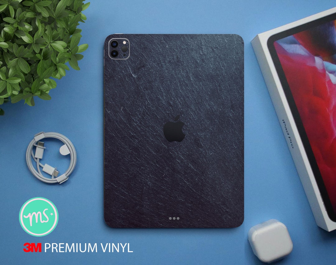 Black Solid Texture With Scratches iPad Premium Vinyl Skin Premium 3M ...