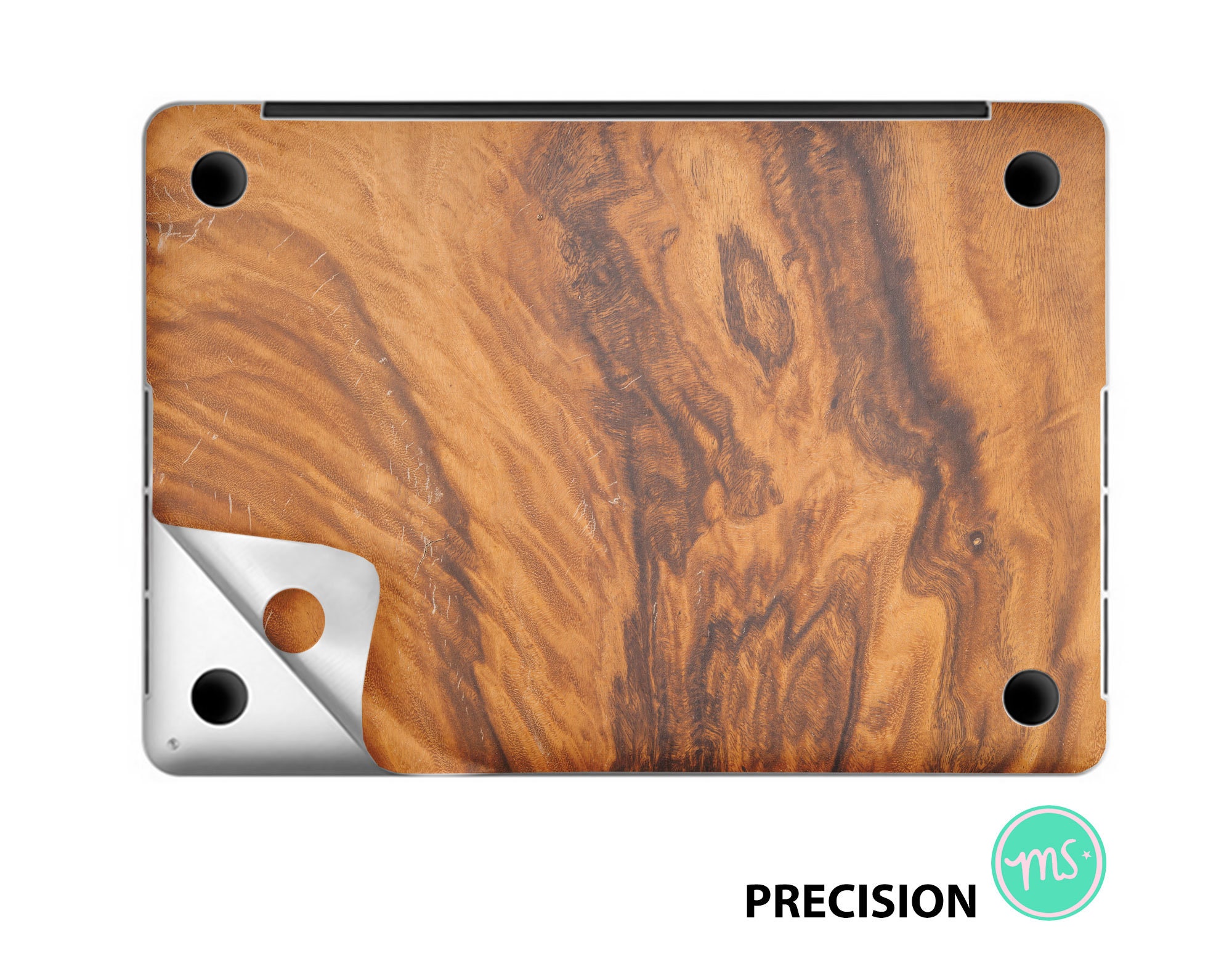 Caramel Brown Wood Grain Texture Laptop Skin Wood Laptop - Etsy