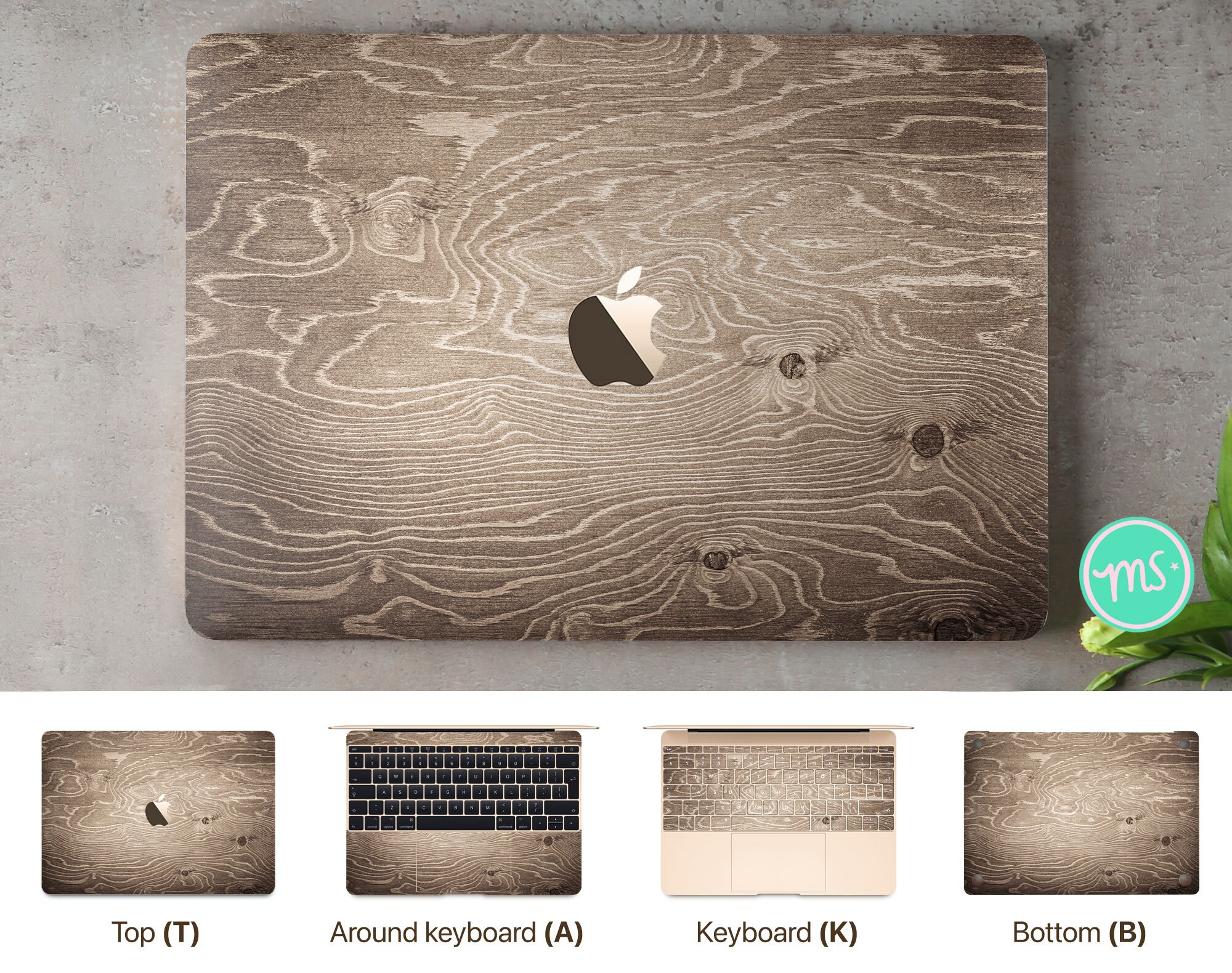 Light brown wood texture laptop skin wood texture hp skin wood | Etsy