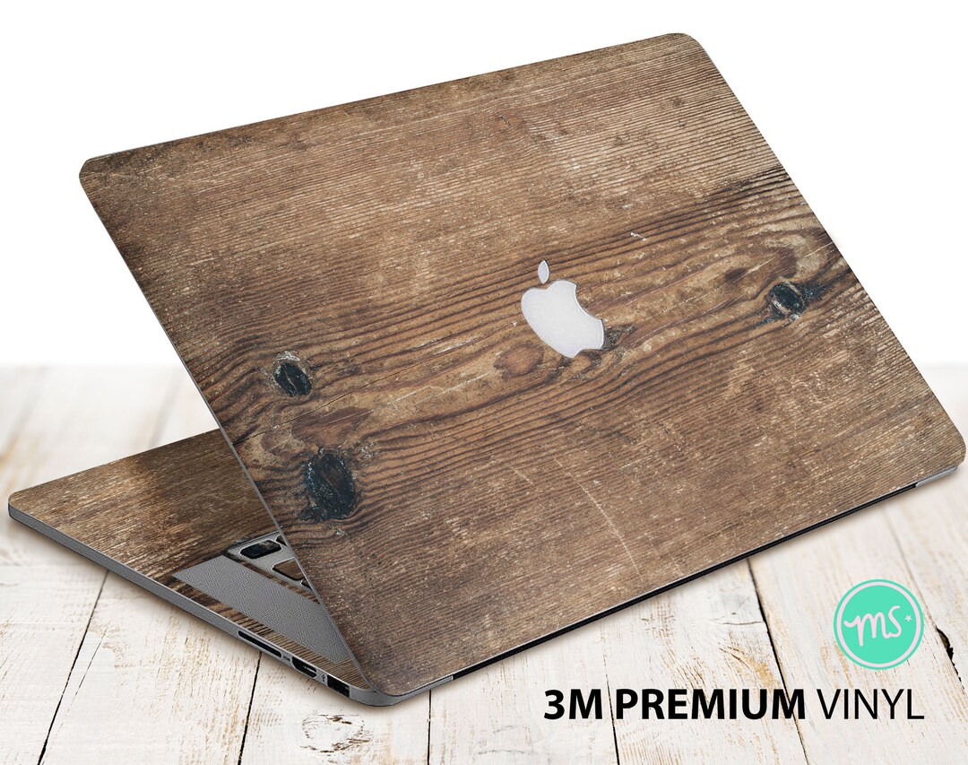 Tattered Wood Texture Laptop Skin Premium 3M Vinyl Sticker for All ...