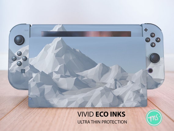 Snow Covered Mountains Nintendo Skin White Nintendo Decal | Etsy