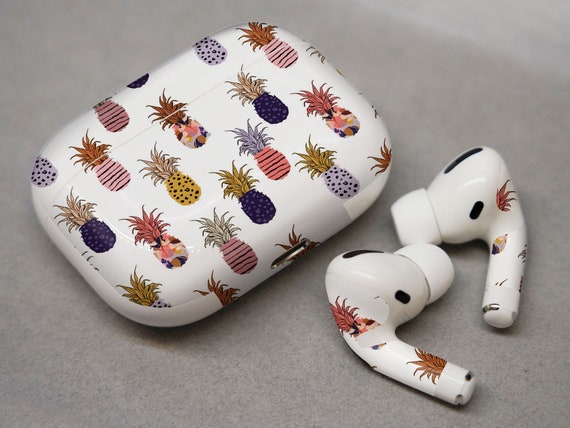 Colorful Pineapple Creative Design Sticker for Airpods | Etsy