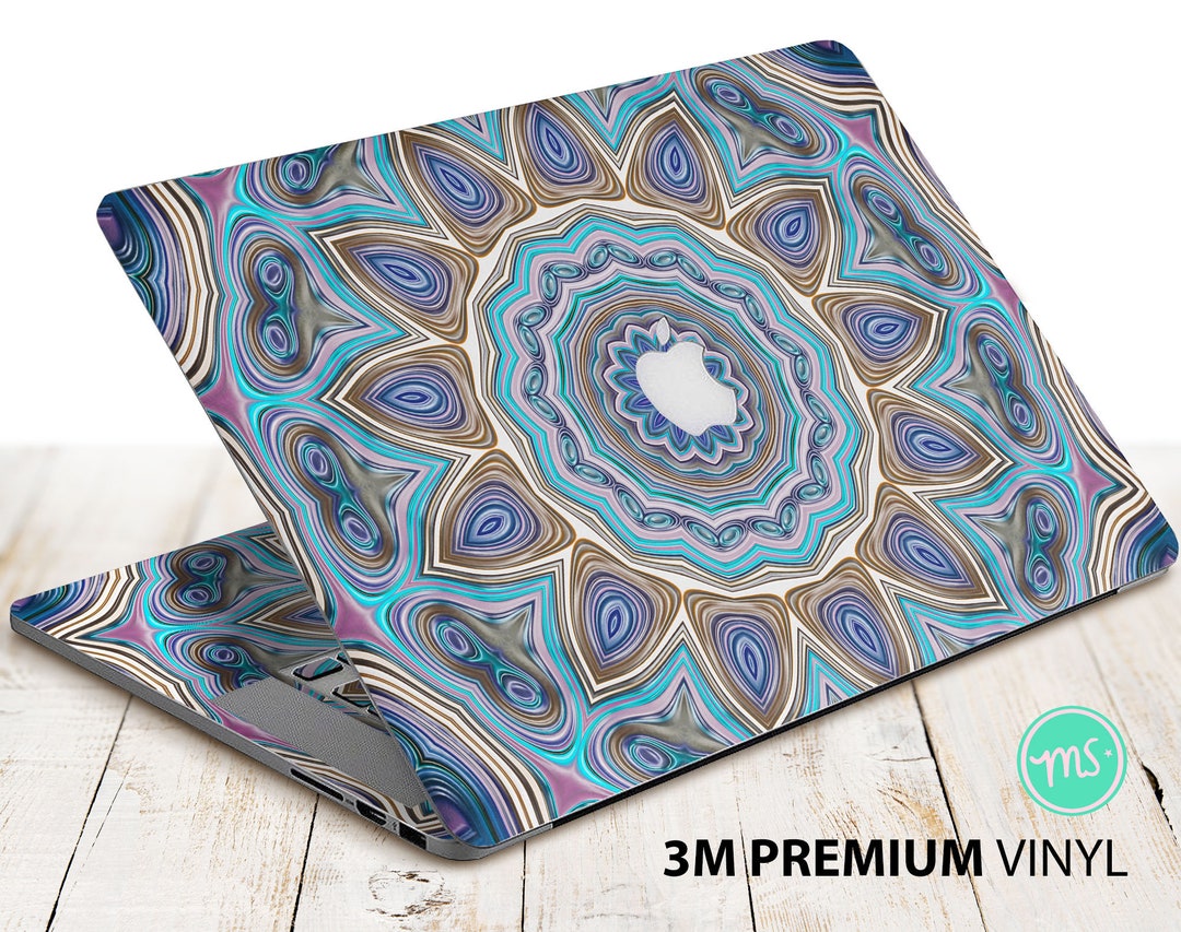 Blue Mandala Art Laptop Skin Mandala Macbook Skin Blue Air - Etsy