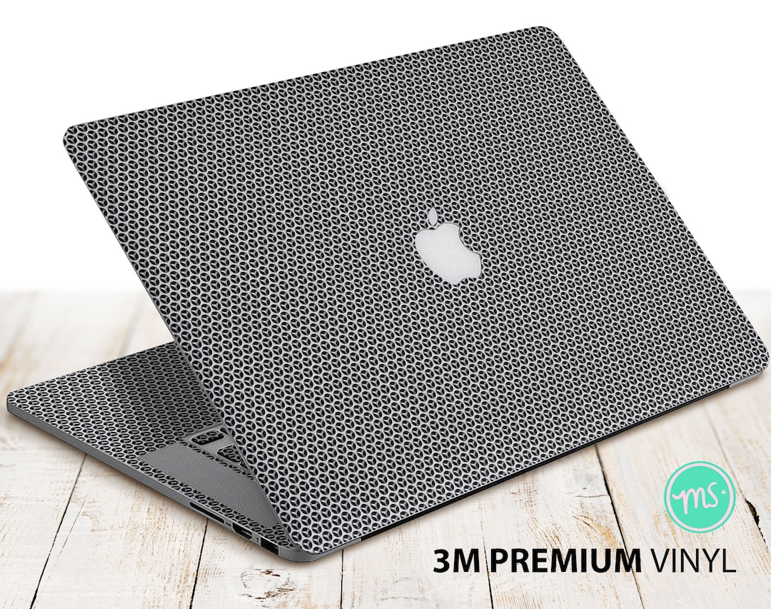 Metallic Mesh Texture Laptop Skin Metal A1932 Decal Gray A2159 Skin ...