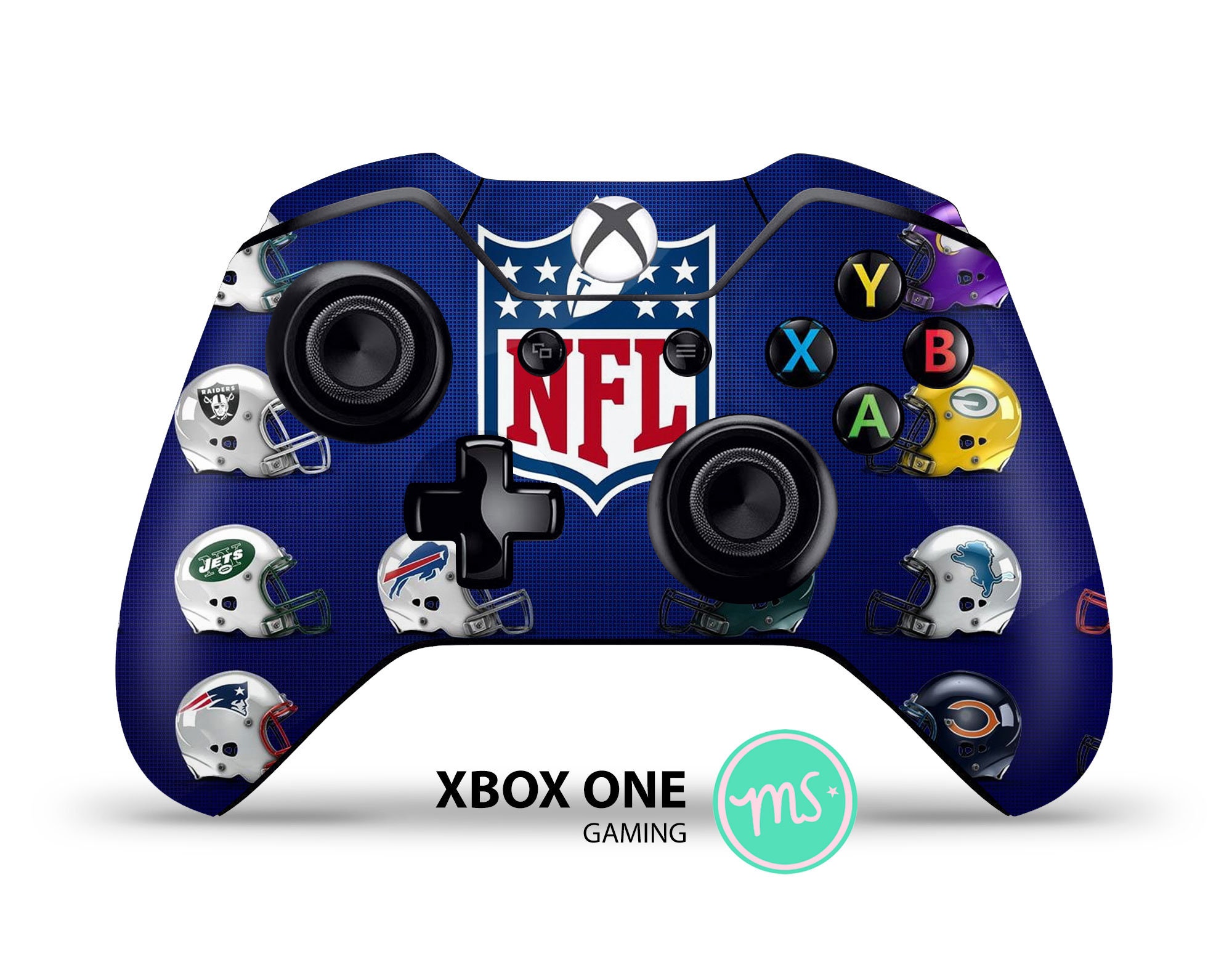 NFL logo Pro controller skin 3M vinyl skin for the Sony PS | Etsy