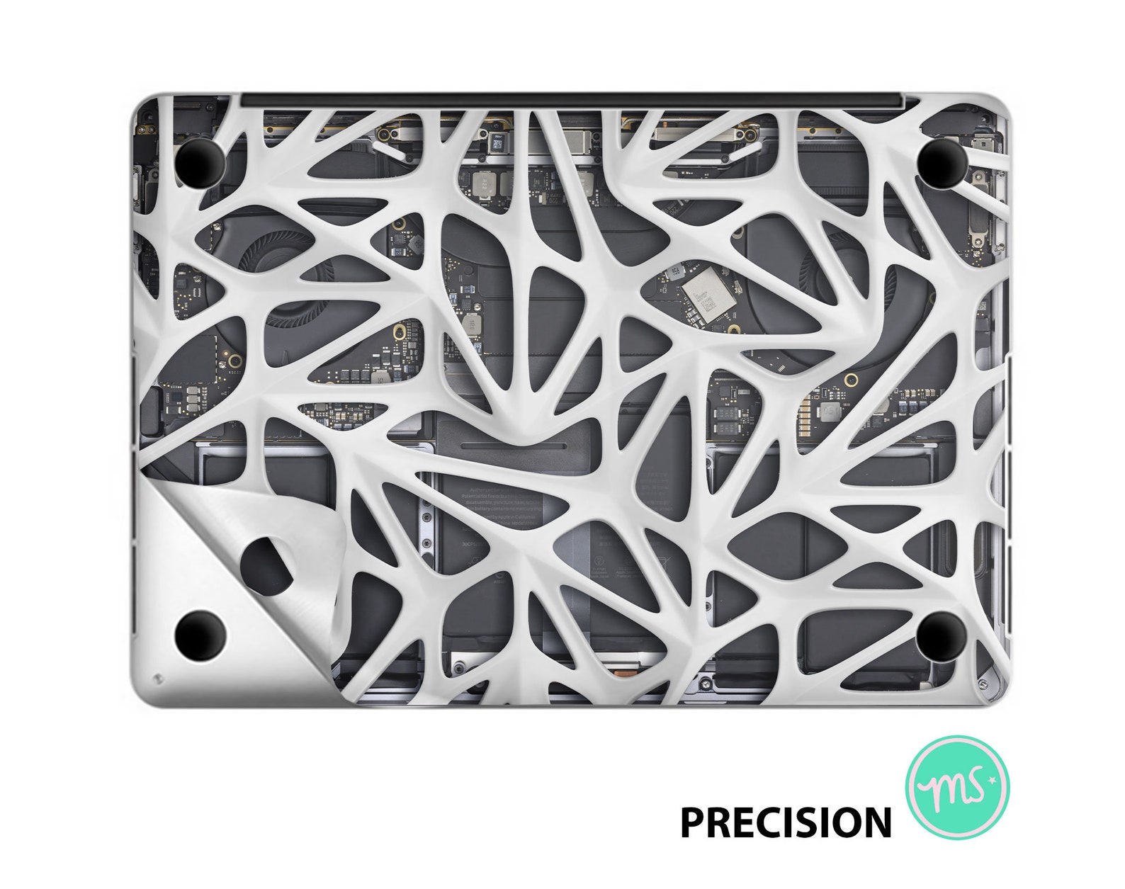 Silver Cut Out Web Design Drawing Decal for Macbook Cut - Etsy