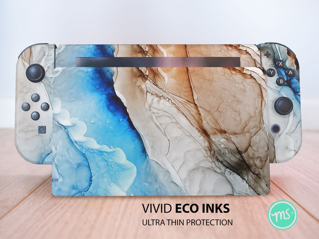 Alcohol Ink Abstract Texture Nintendo Skin Premium 3M Vinyl Skin for ...