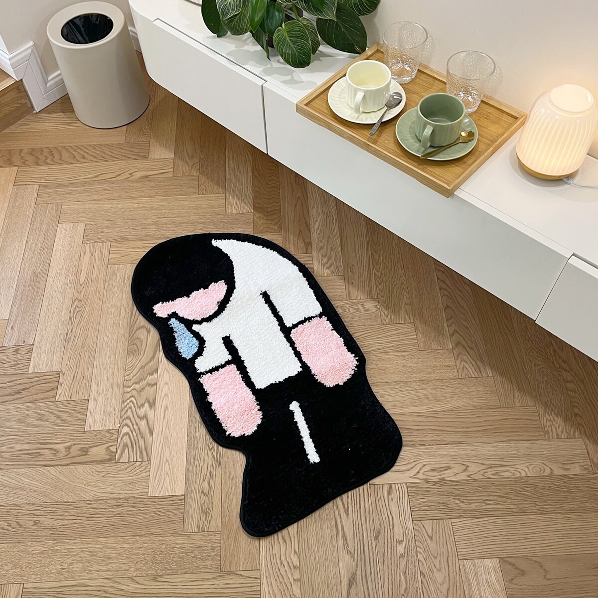 Streetwear Rug: Crying Man Character Sad Man Vintage - Etsy