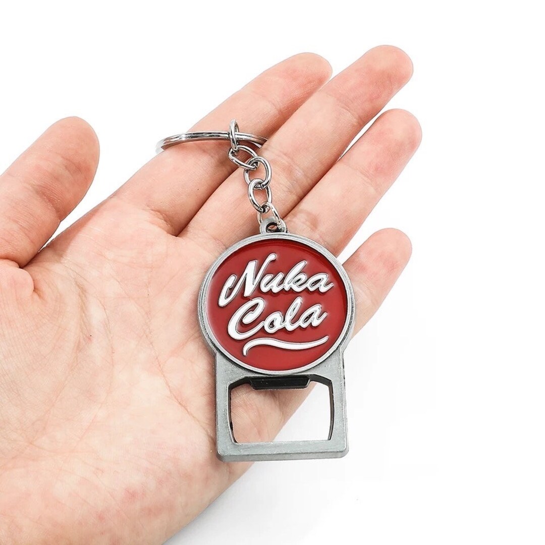 Fallout Video Game Nuka Cola Bottlecap Keychain / Keyring and Bottle ...