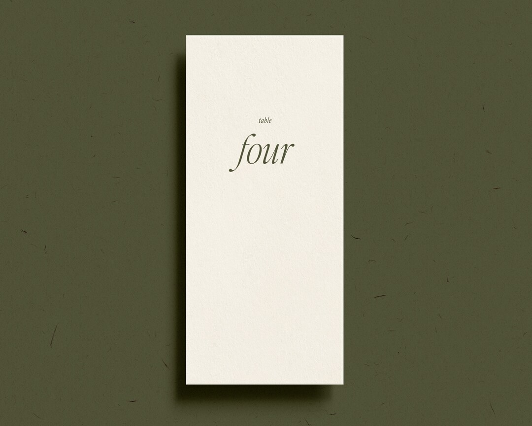 Classic Tall Table Numbers Abigail Collection - Etsy