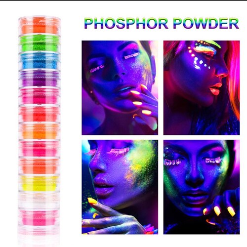 GREEN Glow in the Dark Neon Pigment Powder - Etsy