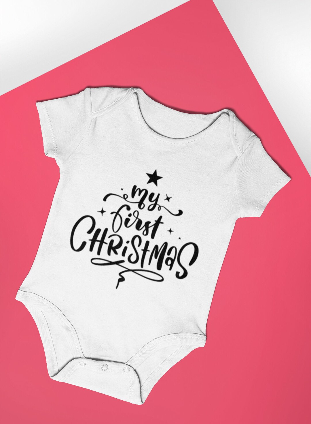My First Christmas Baby Grow - Etsy