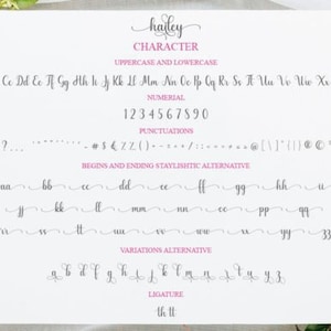 Elegant Handwritten Hailey Font - Etsy