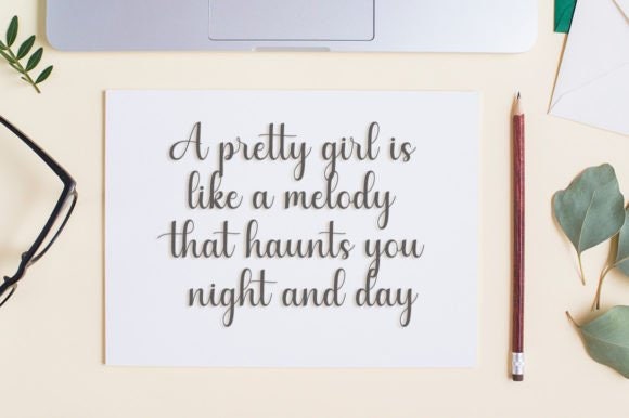 Elegant Handwritten Hailey Font - Etsy