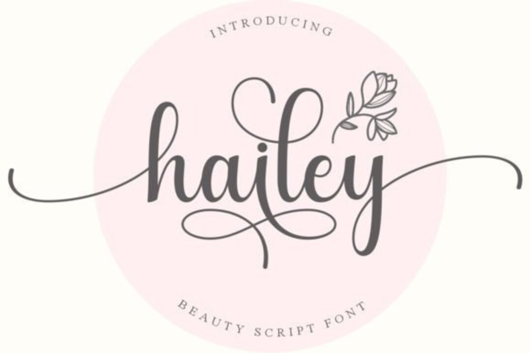 Elegant Handwritten Hailey Font - Etsy