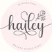 Elegant Handwritten Hailey Font - Etsy