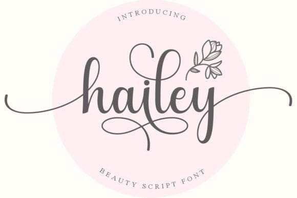Elegant Handwritten Hailey Font - Etsy