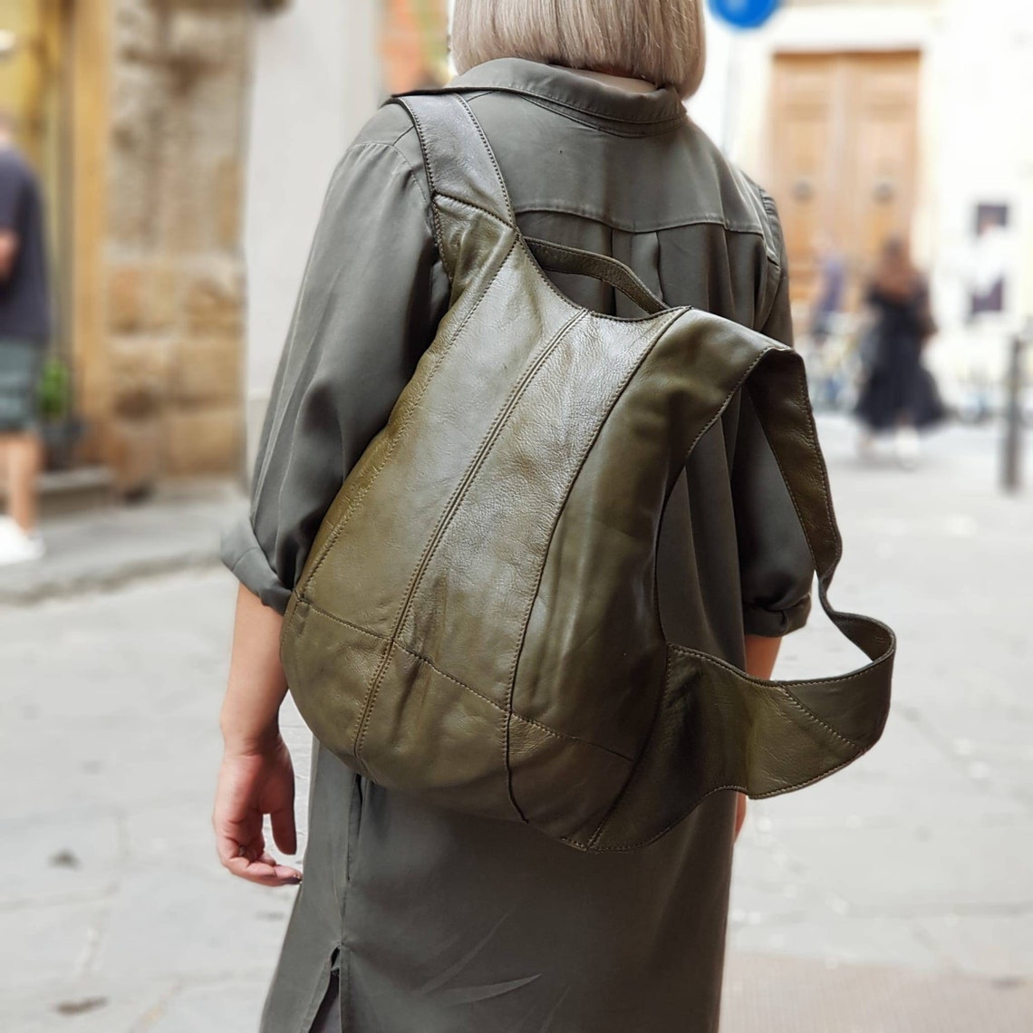 Women's Leather Backpack/soft Backpack for - Etsy