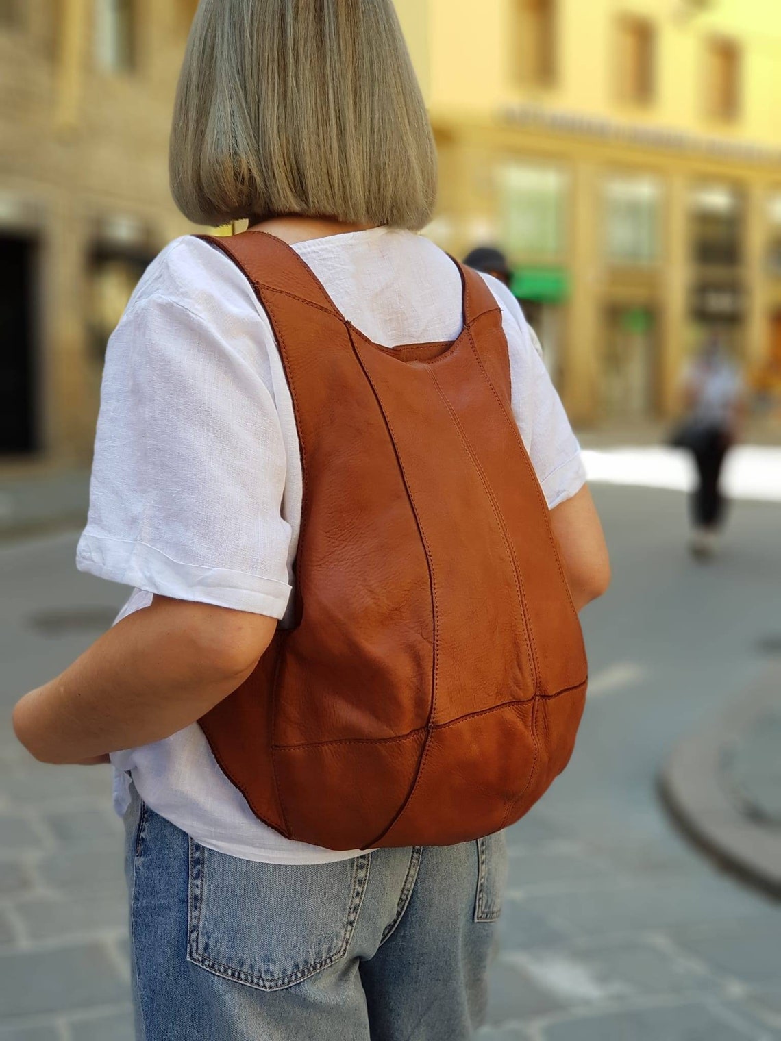 Women's Leather Backpack/soft Backpack for - Etsy