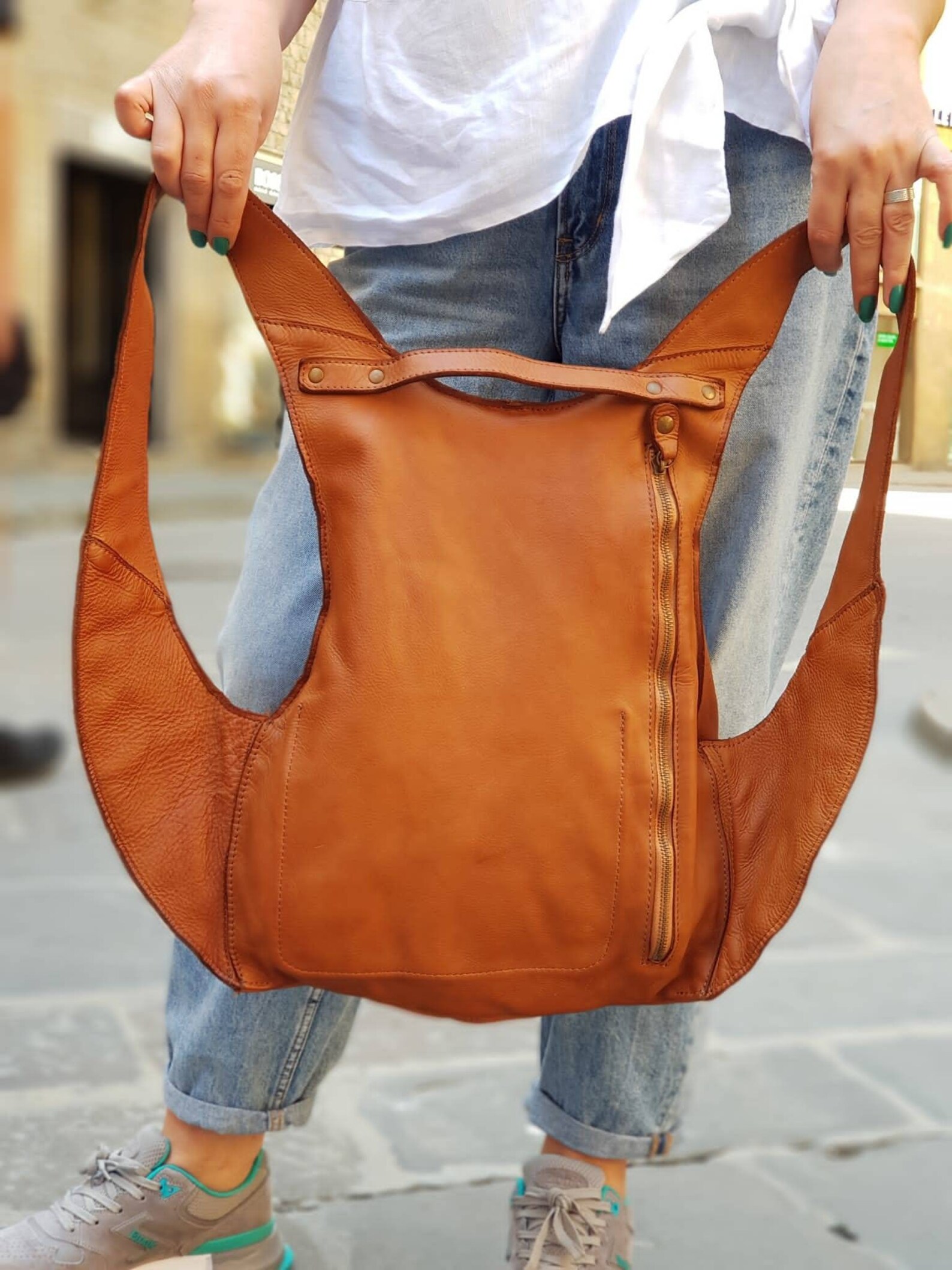 Women's Leather Backpack/soft Backpack for | Etsy