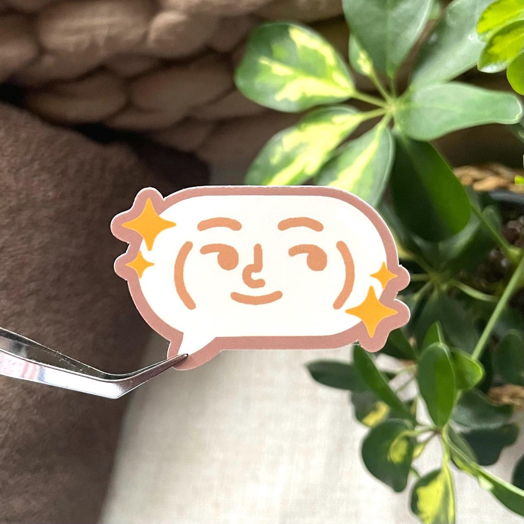 Lenny Emoticon Kaomoji Speech Bubble Text Glossy Vinyl Decal Sticker - Etsy