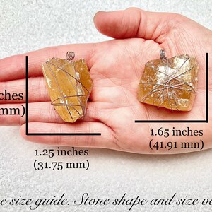 Reiki-blessed Chakra Stone Necklace Honey Calcite Solar Plexus Third ...