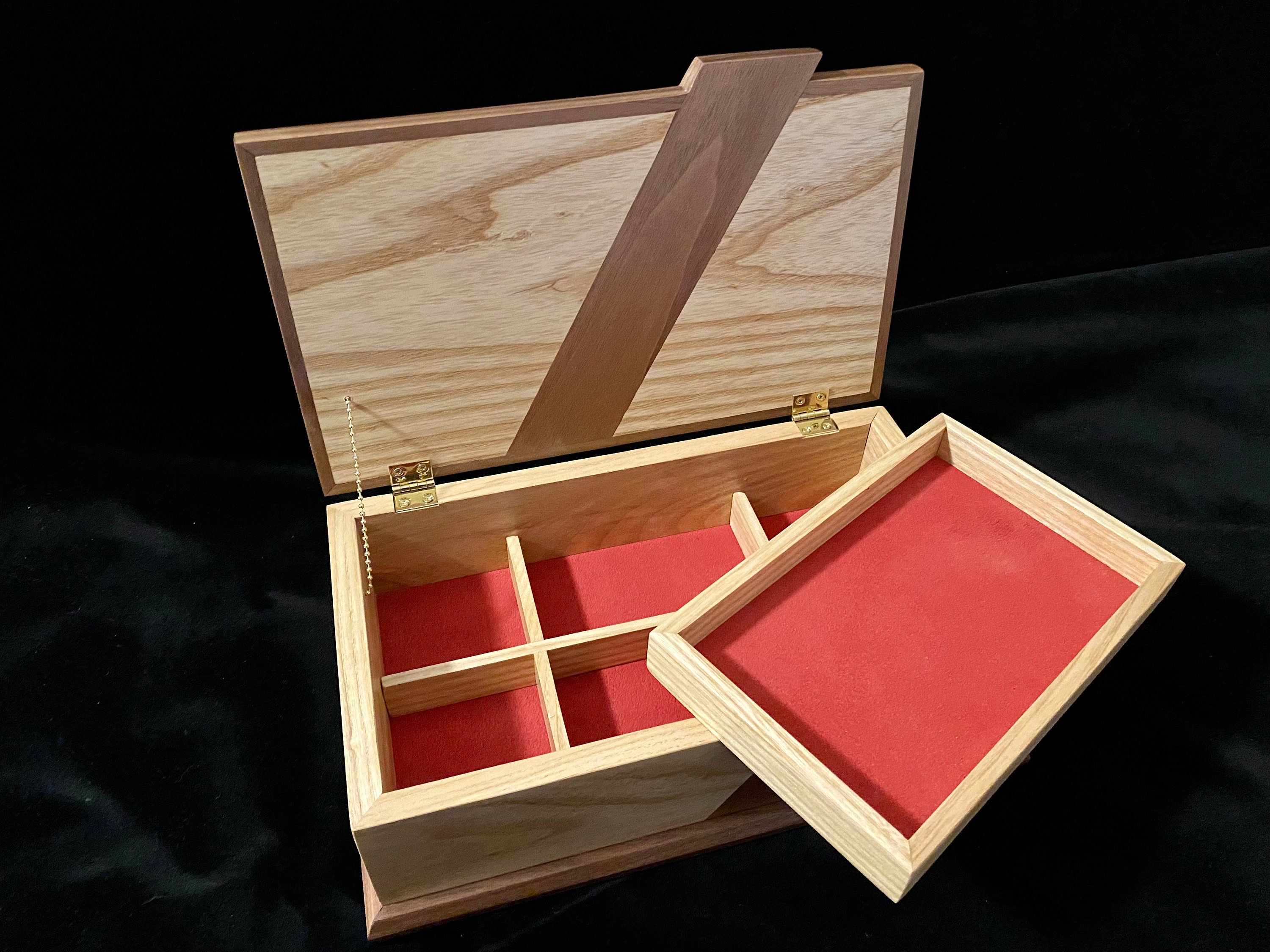 Ash Jewelry Box With Clever Lid - Etsy