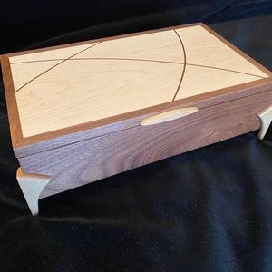 Jewelry Box With Geometric Inlay - Etsy