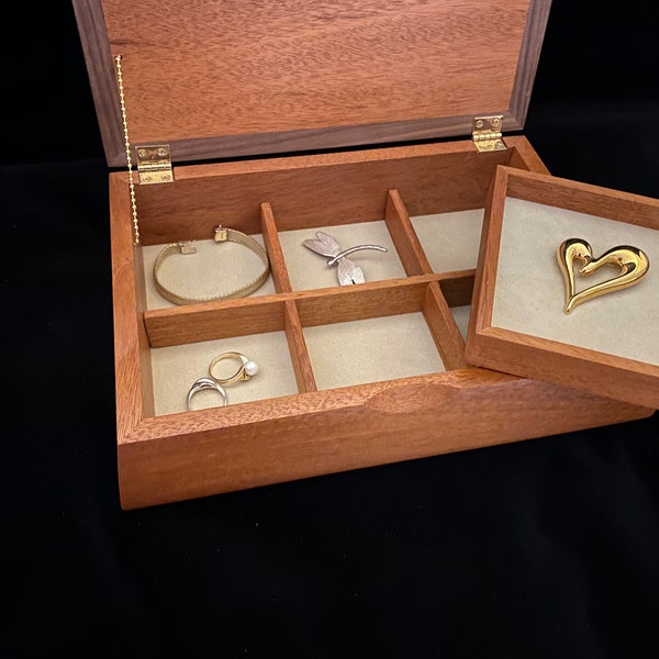 Mahogany Jewelry Box - Etsy