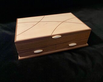 Jewelry Box With Geometric Inlay - Etsy