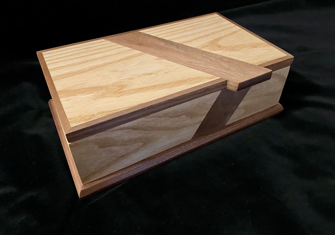 Ash Jewelry Box With Clever Lid - Etsy
