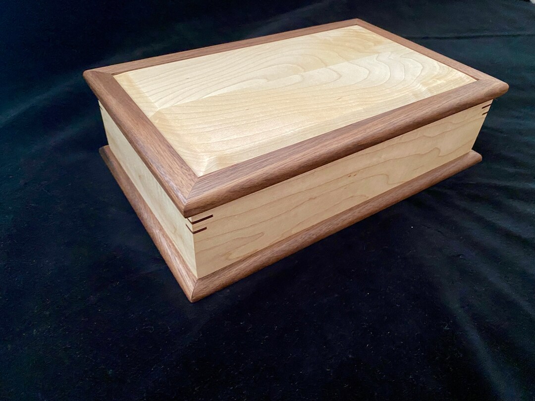 Maple Jewelry Box With Amazing Top - Etsy