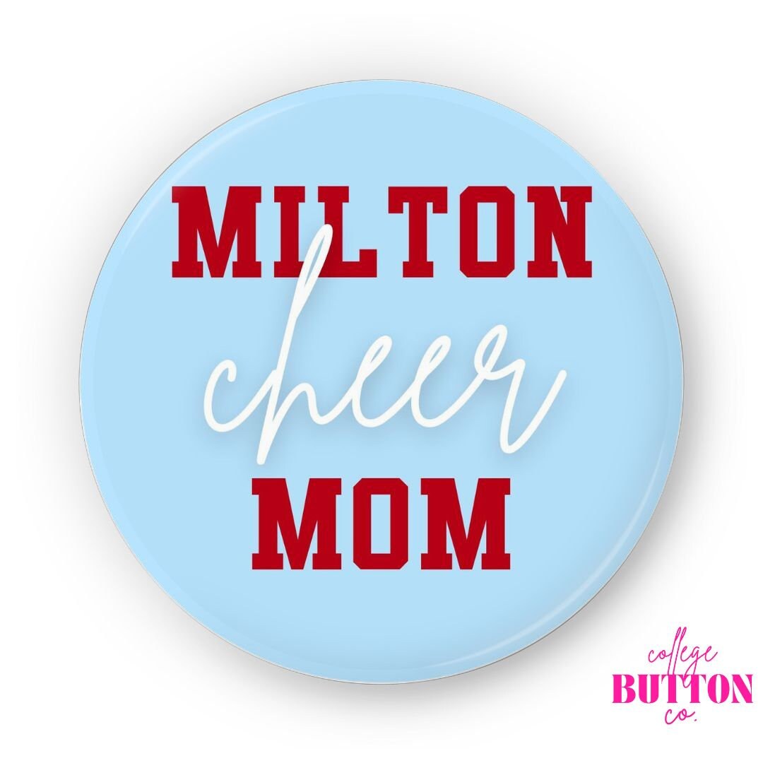 3.5 CUSTOM Cheer Mom Button Custom Cheer Pin Football Game Buttons ...