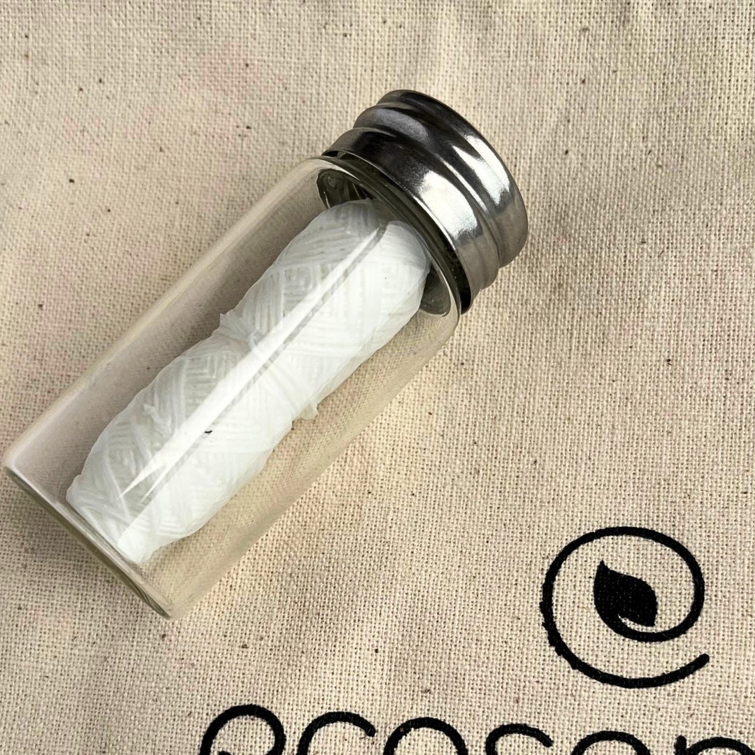100% Biodegradable Dental Floss Refillable Case | Vegan Dental Floss ...