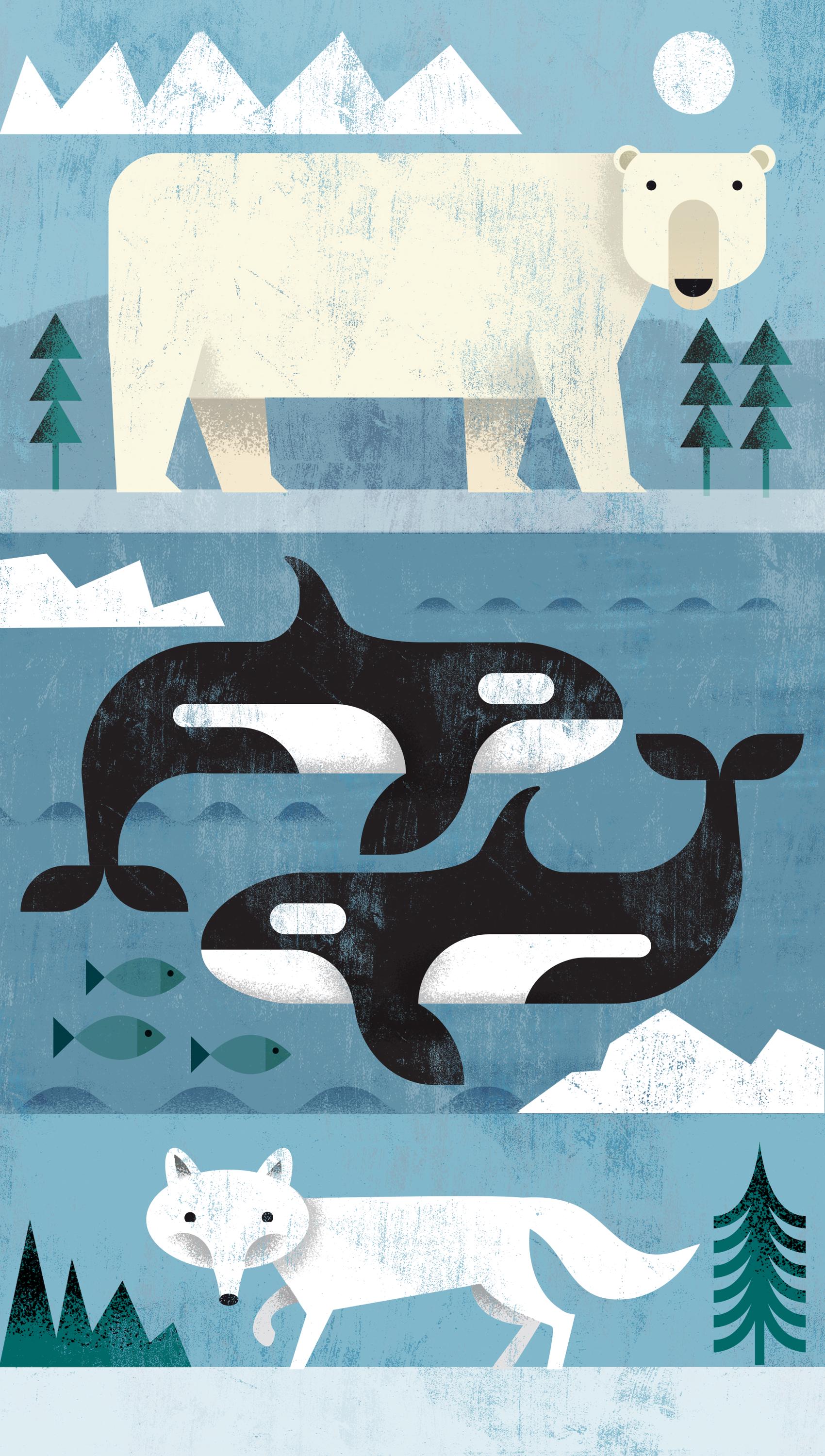 Arctic Scene – Digital Print, Graphic Arty Wall Art, Modern Nature ...