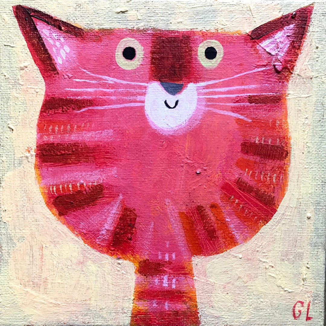 Rhubarb and Custard Cat - Etsy