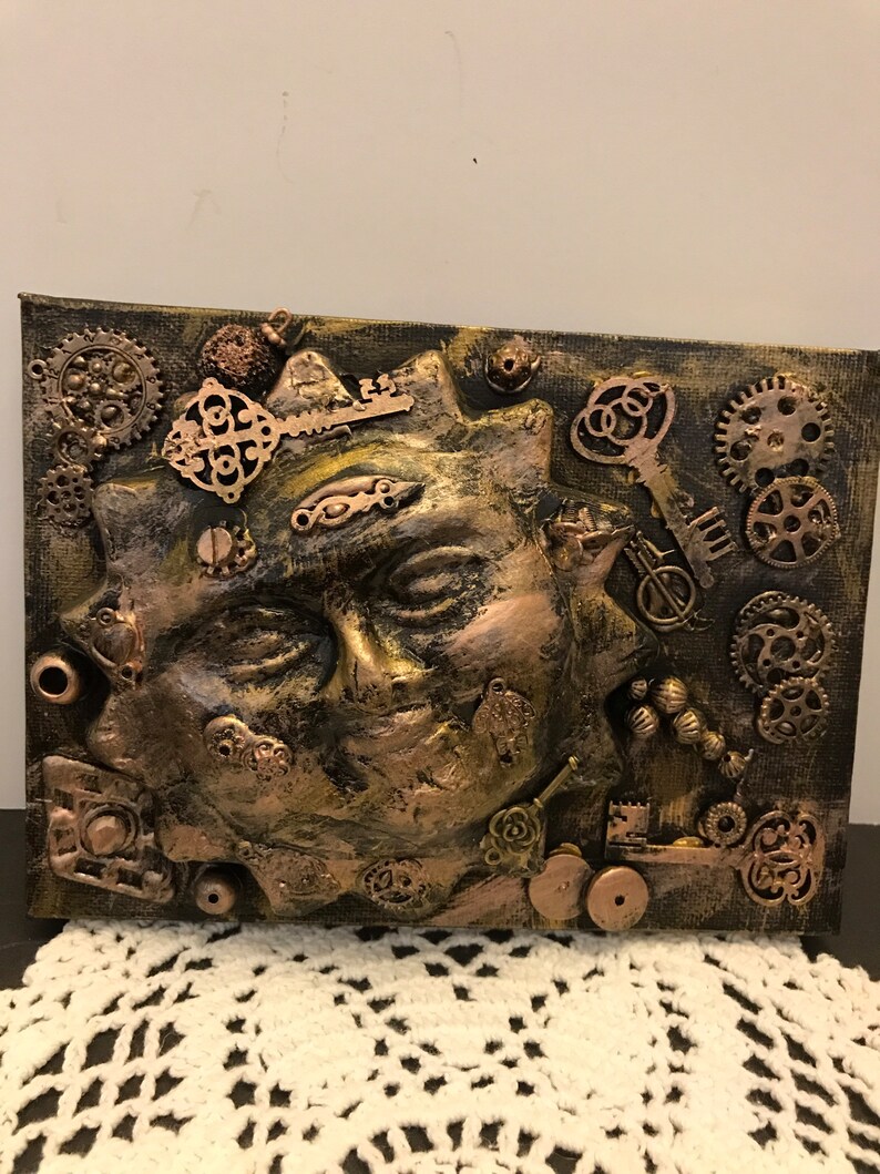 STEAMPUNK SUN WALLART - Etsy