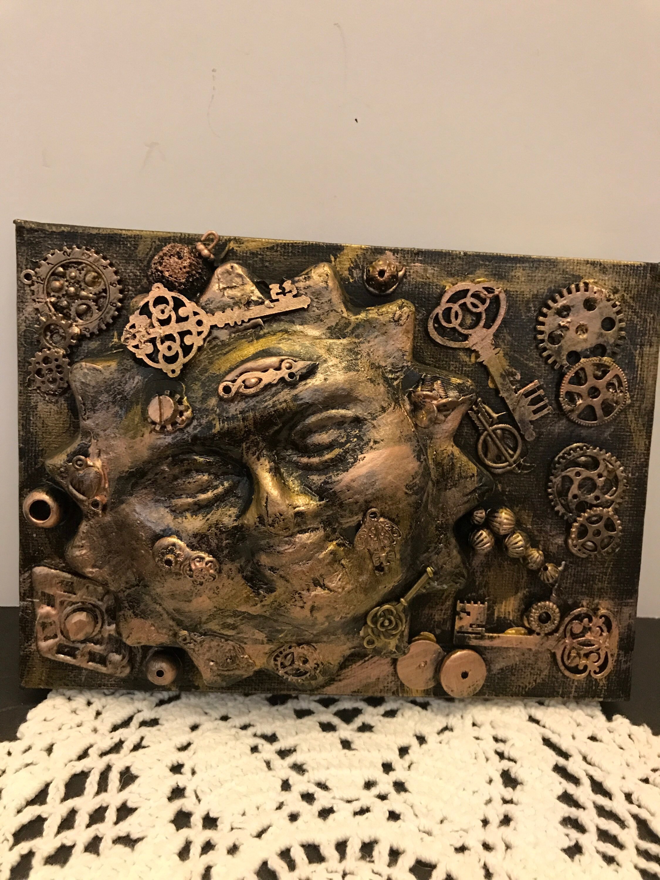 STEAMPUNK SUN WALLART - Etsy