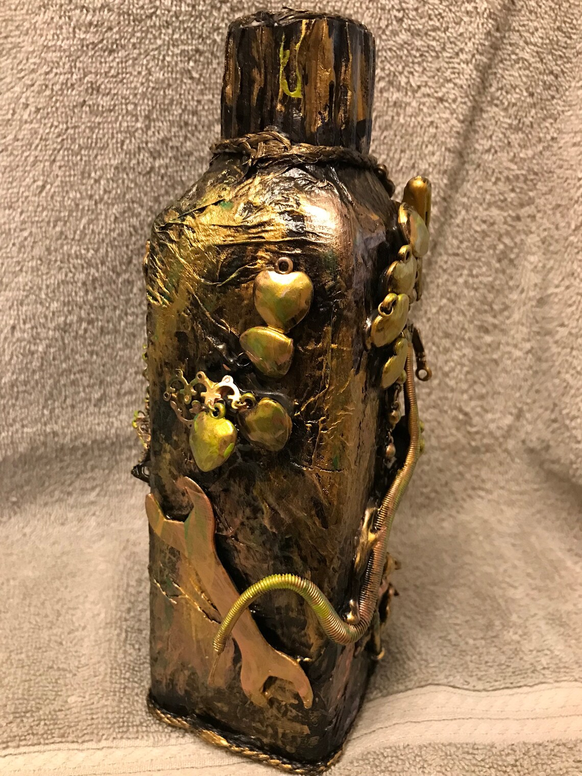 STEAMPUNK Zipper BOTTLE - Etsy