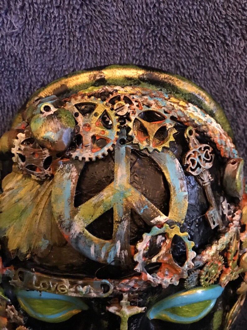 STEAMPUNK FACE Peace WALLART - Etsy