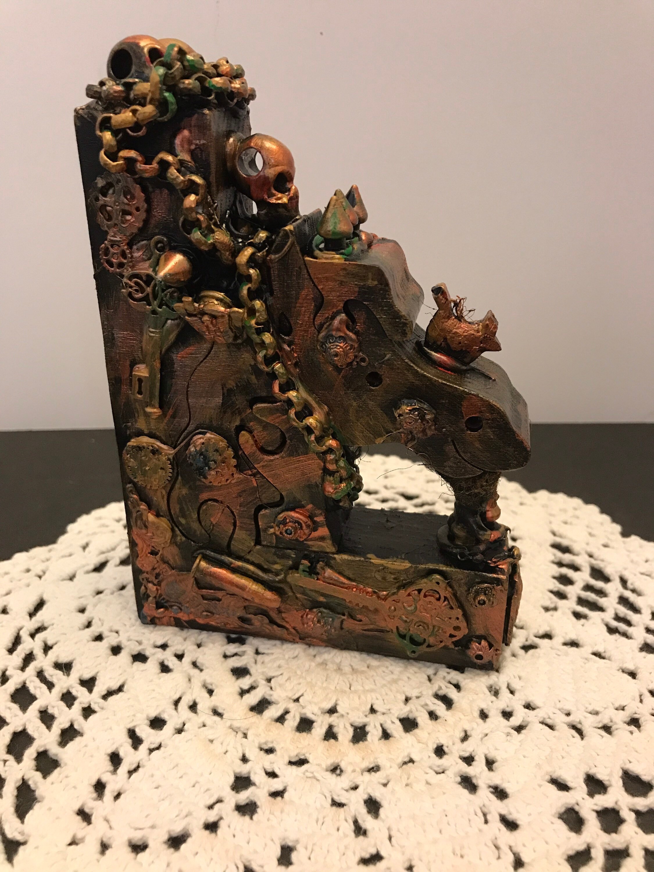 STEAMPUNK WOODEN PUZZLE - Etsy