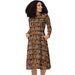 Book Dress With POCKETS, Long Sleeve All Over Print Dress, Book Shelf ...