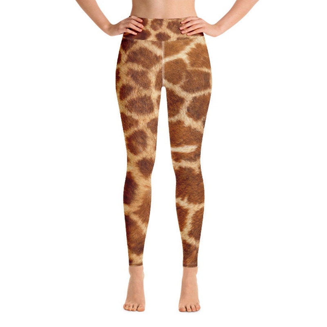 Giraffe Print Leggings, Animal Print Giraffe, Giraffe Skin Yoga Pants ...