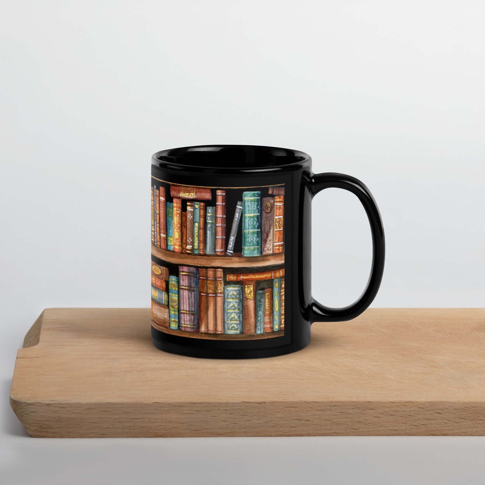 Bookshelf Coffe Mug, Cute Tea Cup for Book Lovers and Readers, Back to ...