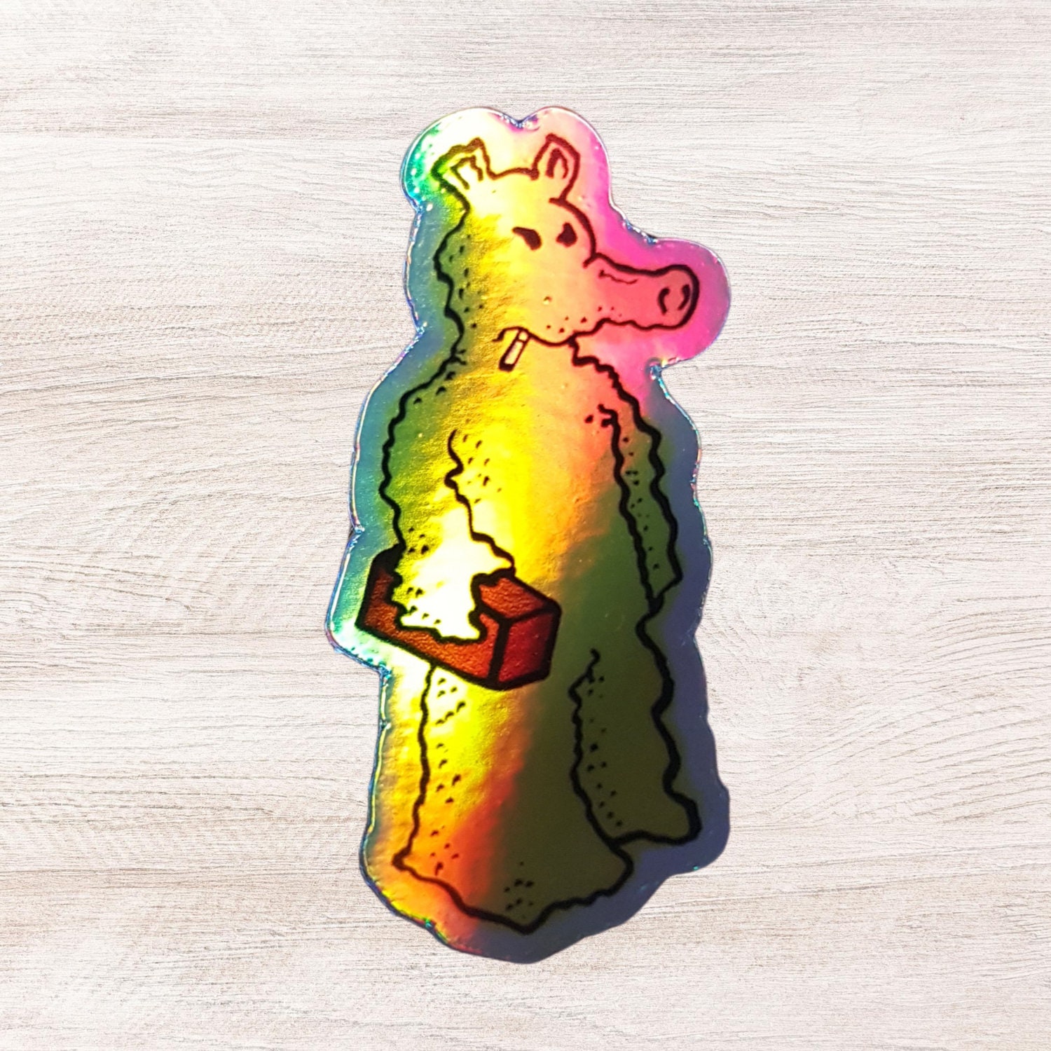 Holographic Quasimoto Madlib Die-cut Sticker - Etsy