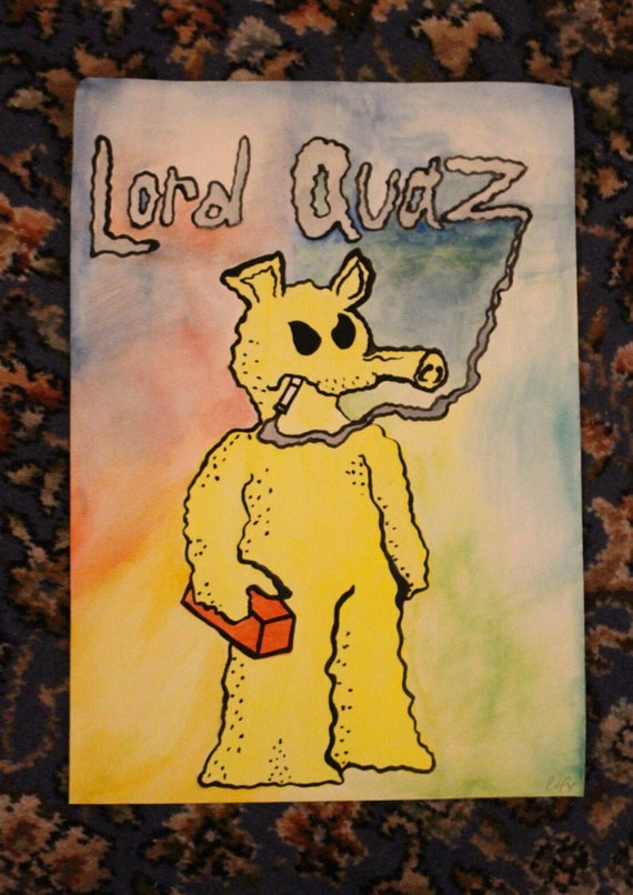 Original Handpainted Lord Quasimoto bugged Out | Etsy