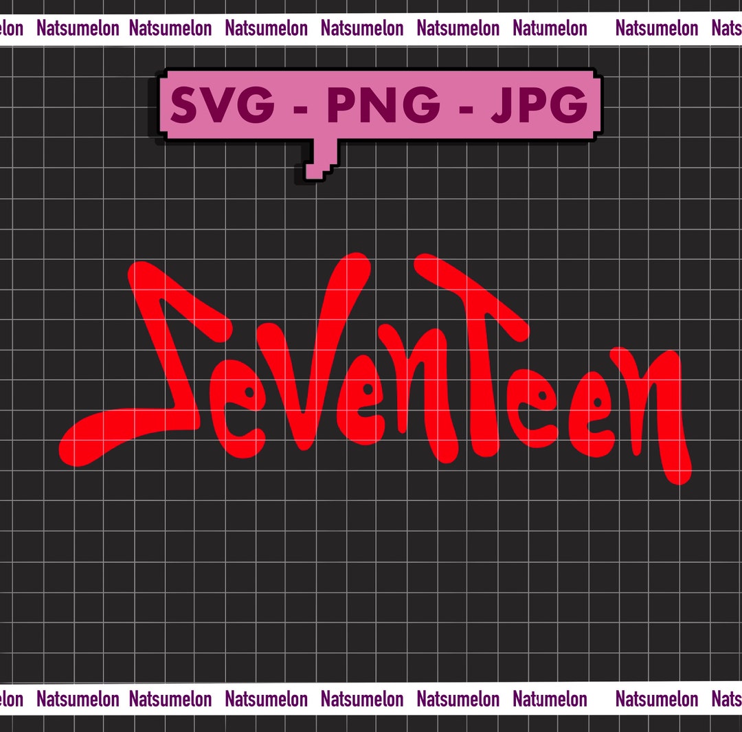 Seventeen Kpop Boyband SVG PNG Jpg Perfect for Cricut for Stickers ...