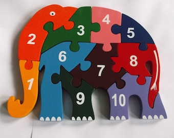Elephant Puzzle | Etsy
