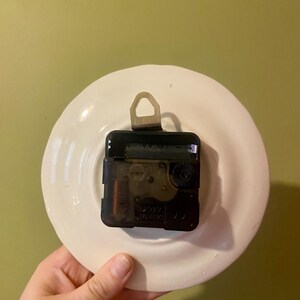 Cottagecore China Plate Clock With Floral Details. Hand Made Clock ...